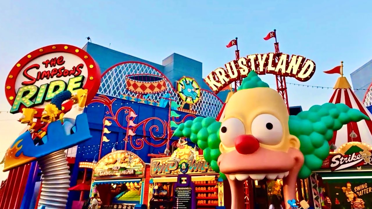 The Simpsons : Ride [4K POV] Krustyland | Universal Studios Hollywood - YouTube