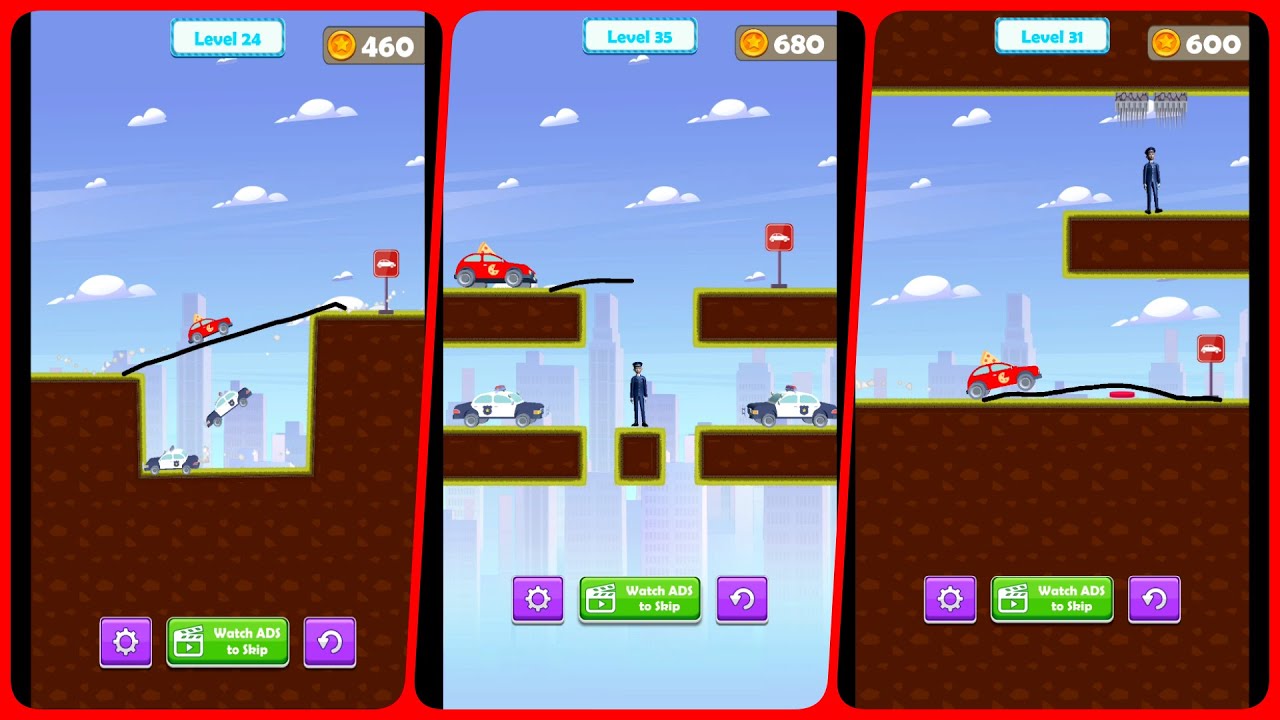 draw and drive gameplay level 1 to 80 - YouTube