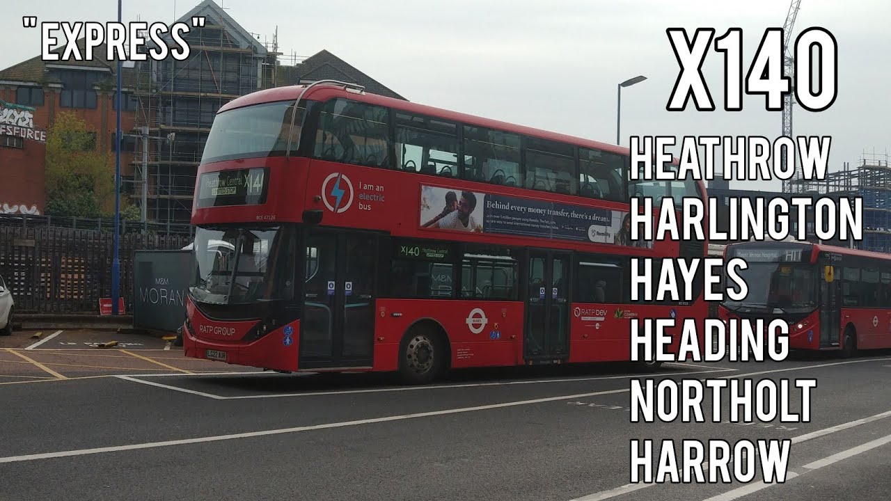 Express"】【Full Journey】 London Bus (London Sovereign) route X140 to ...