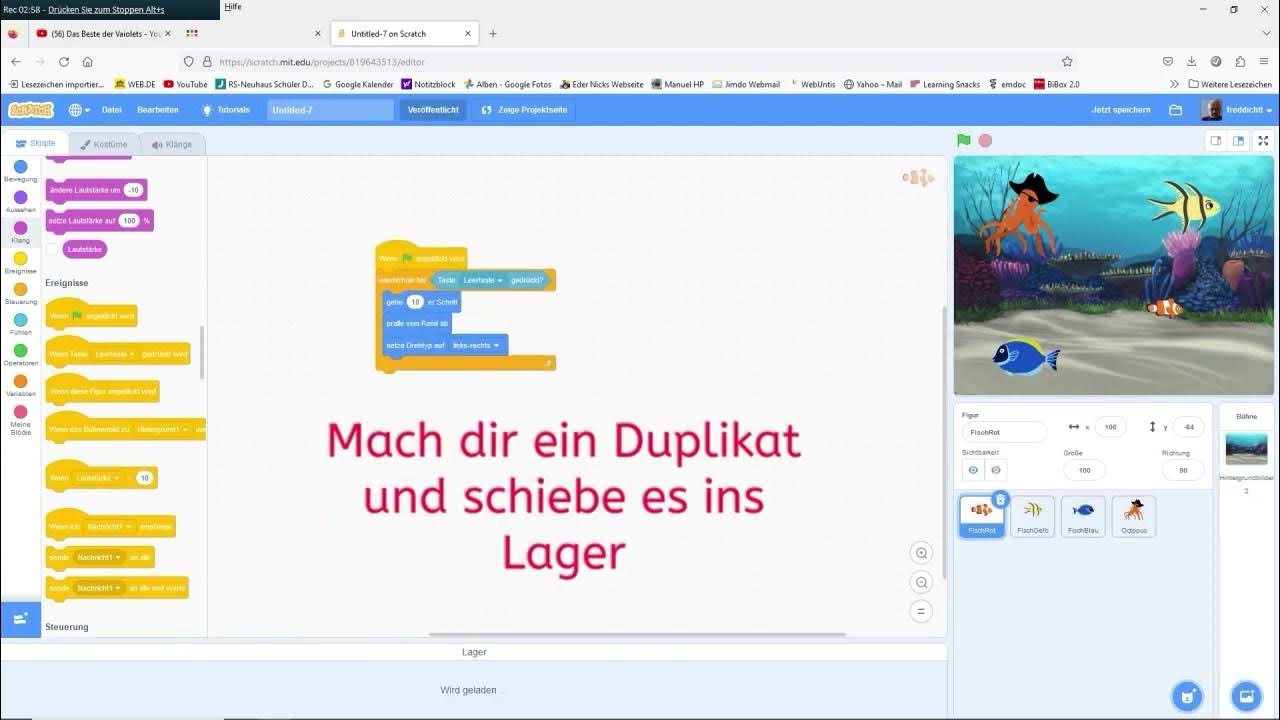 Scratch-Erklärvideo: Aquarium-Teil1 - YouTube