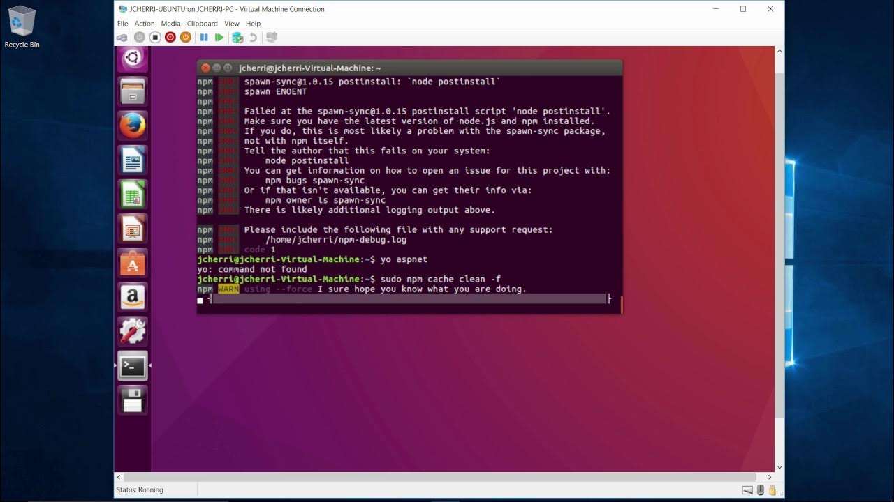 Learning ASP.NET 2 LInux Install VS Code, Node Js, Yeoman & Asp Net Core Generator - YouTube