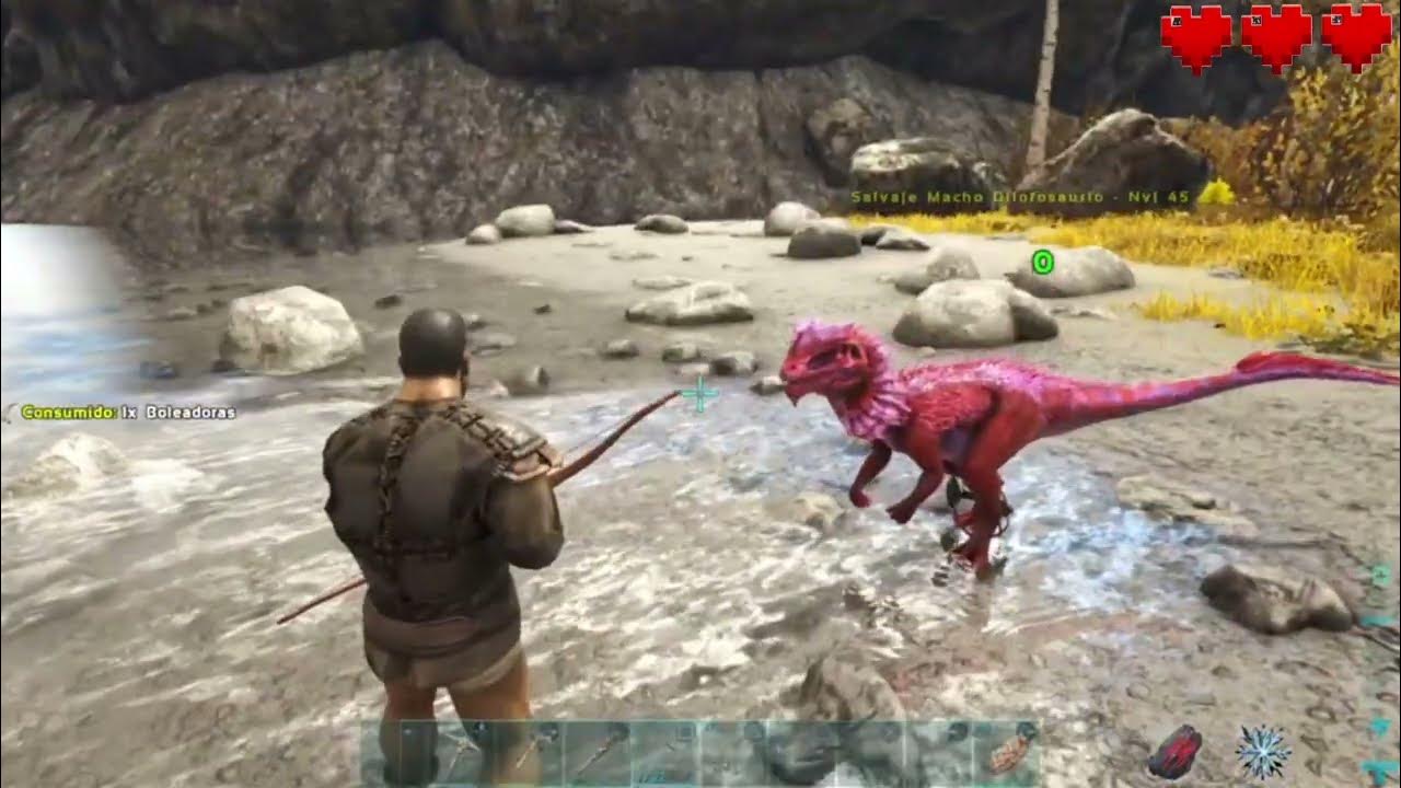 Ark (Hardcore) 3 vidas domando dinos - YouTube