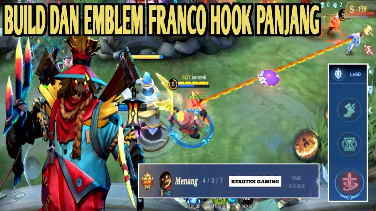 FRANCO NEW EMBLEM UPDATE !! FRANCO BEST BUILD 2023 || NOOB PLAYER ...