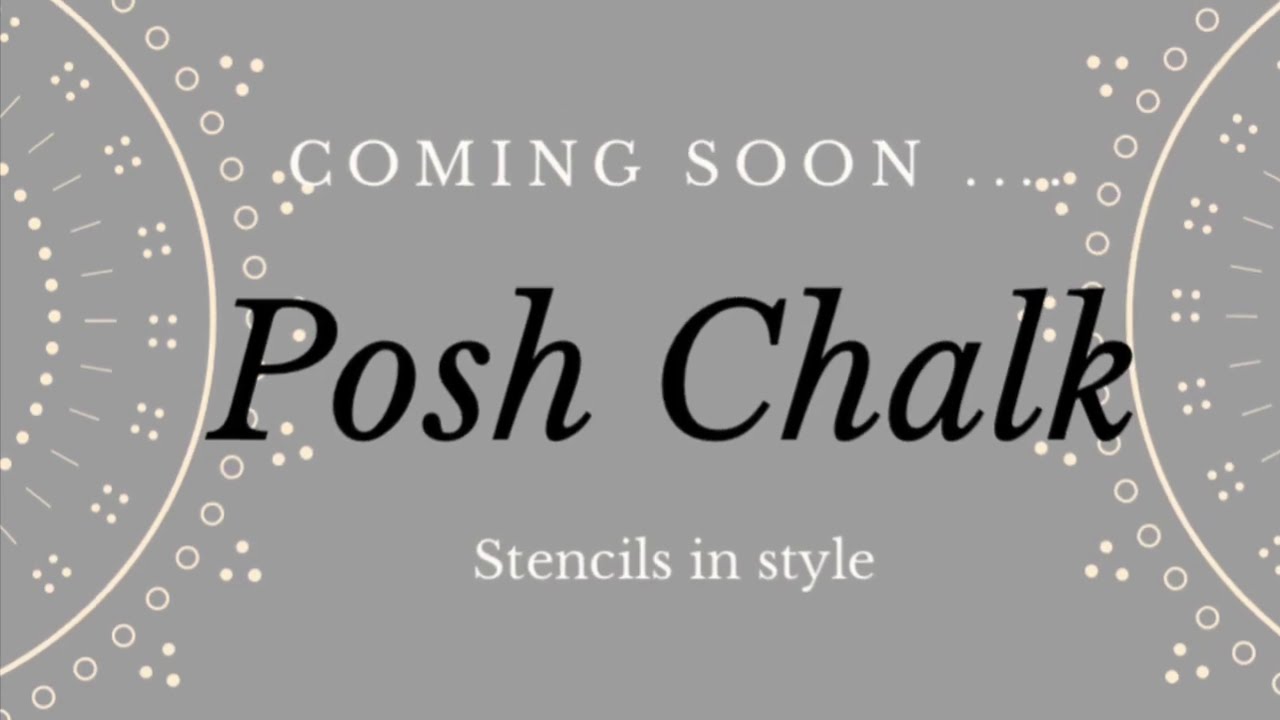 Posh Chalk Stencil Reveal Compilation - YouTube