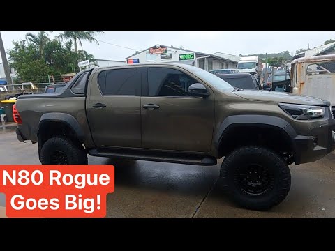 N80 Rogue 3” lift, 2” body lift and +30 injectors - YouTube