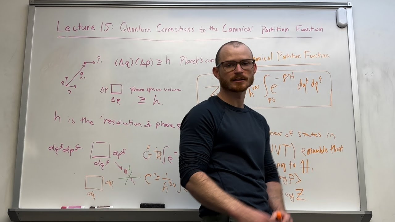 Lecture 15: Quantum Corrections to Statistical Ensembles - YouTube