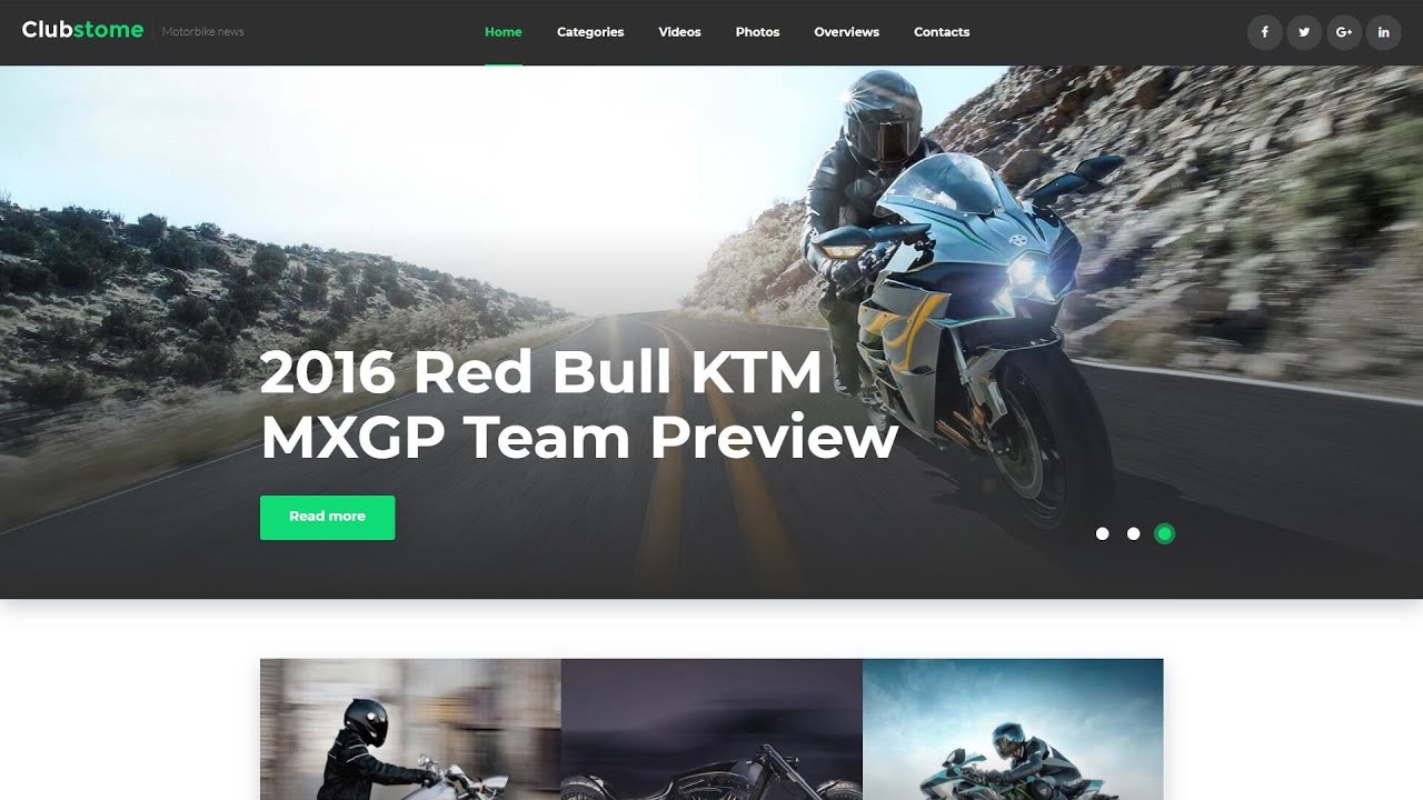 Clubstome - Sport Racing WordPress Theme by RockThemes Website Template - 58571 - YouTube
