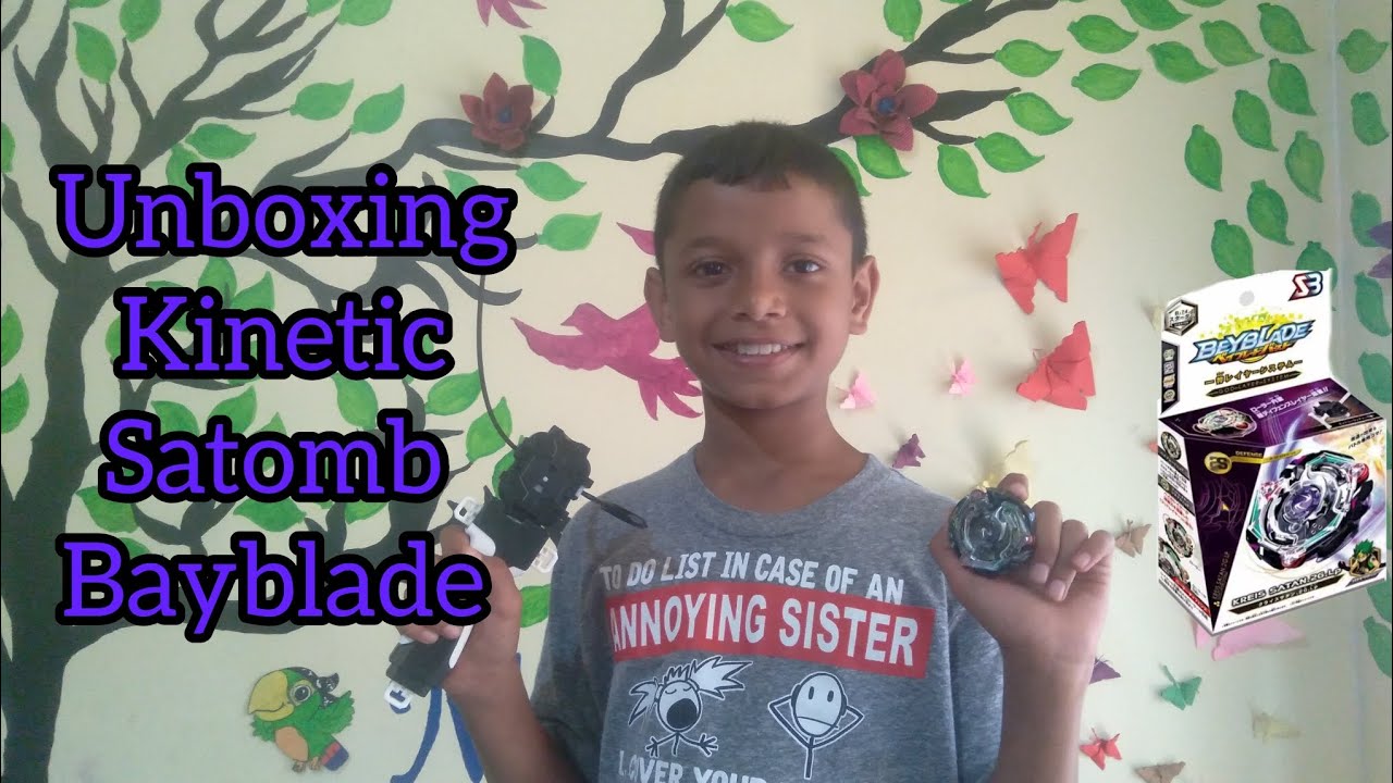 Unboxing Beyblade Kinetic Satomb (B 74) And review. - YouTube