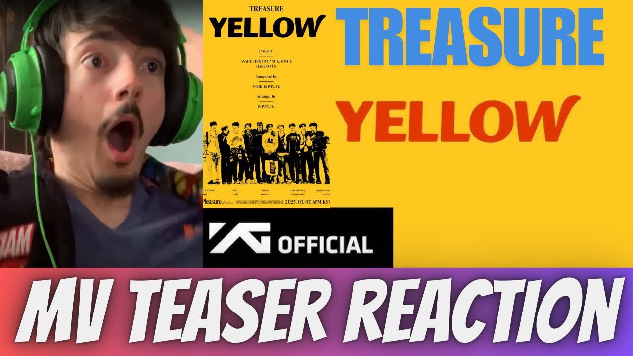 TREASURE YELLOW MUSIC VIDEO TEASER REACTION *THIS MV TEASER FOR ...