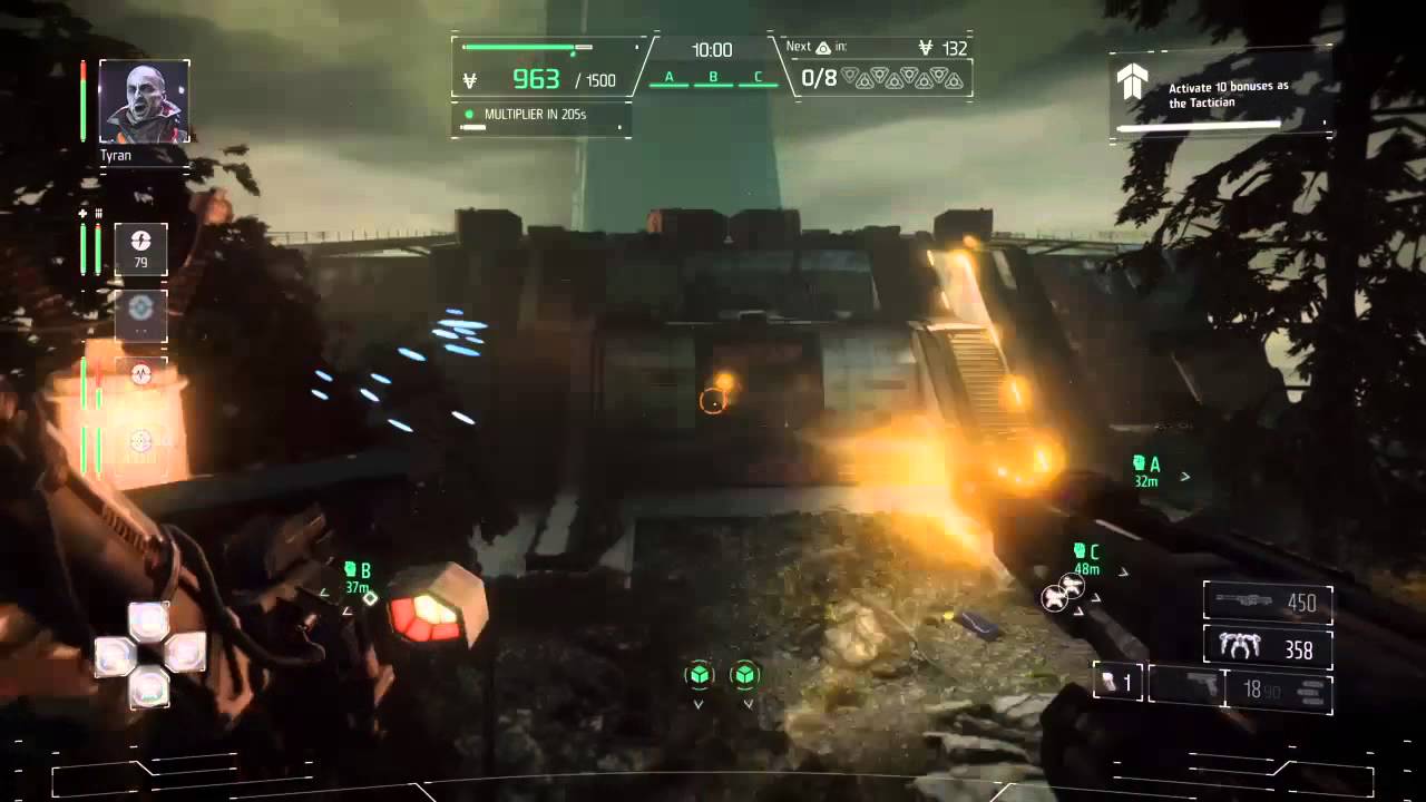 Killzone: Intercept Co-op Gameplay #5 The Outpost (Killing all the bosses! Tactician Class ...