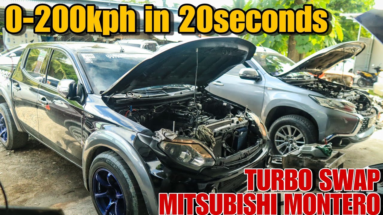 BIG TURBO SWAP SA MITSUBISHI MONTERO - YouTube