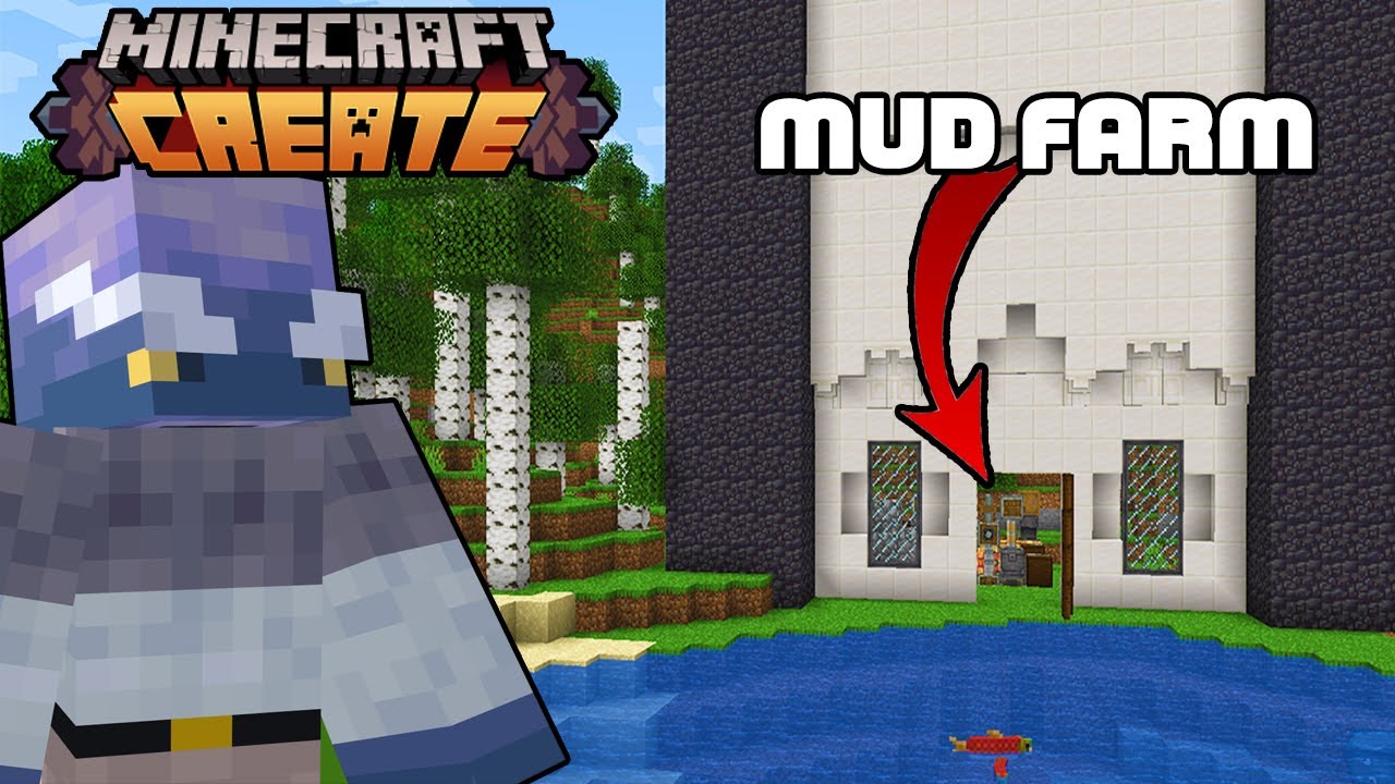 I Built a AUTOMATIC Mud Farm in Minecraft Create - Public Server - YouTube