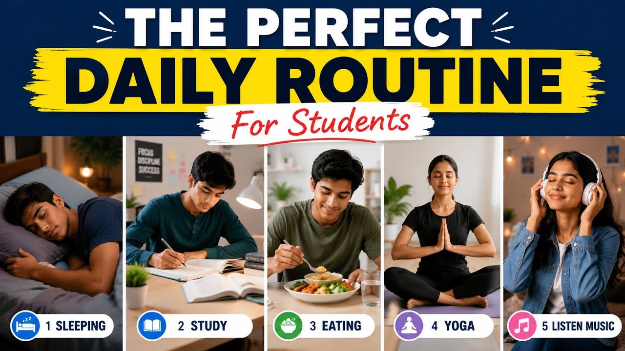 The Perfect Daily Routine For Students || you must know this 💯 - YouTube