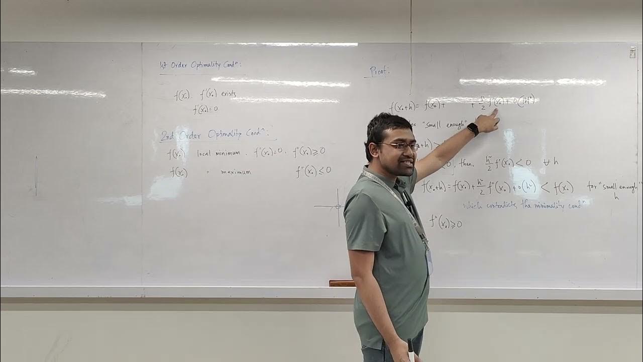 [CSE402] Optimization | Lecture 3: 2nd-Order Optimality Conditions | 13 Feb '25 - YouTube