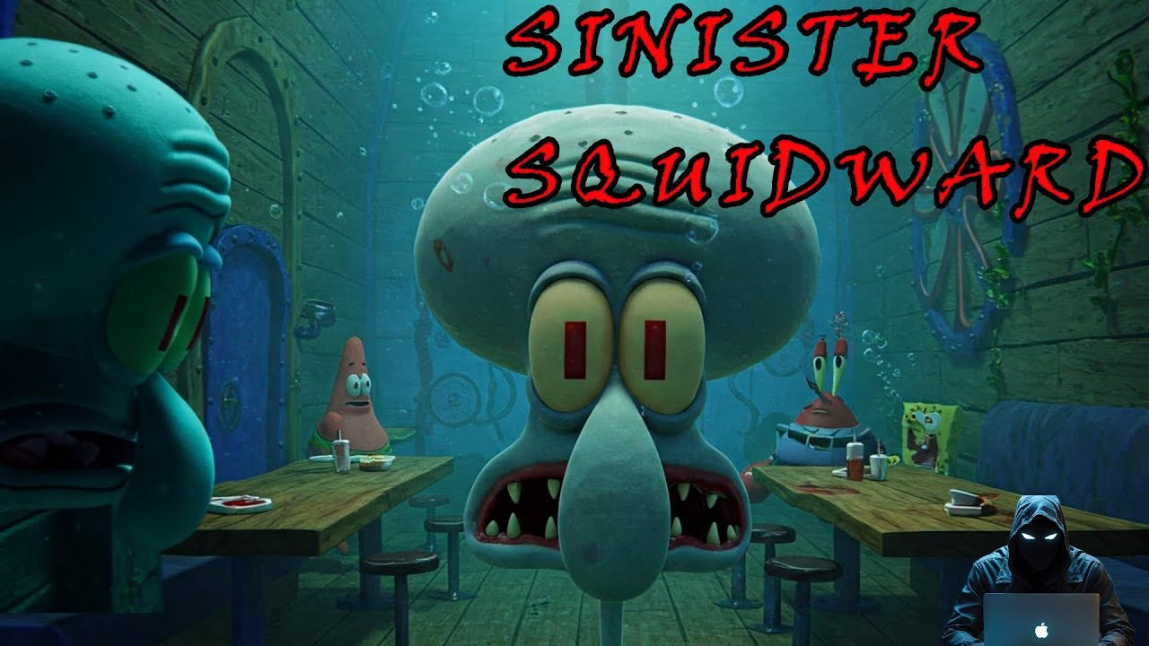 Sinister Squidward - CALAMARDO ESTÁ LOCO!! - Juego de terror de BOB ...