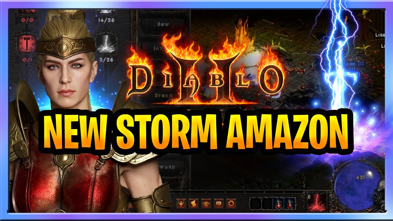 Diablo 2 New Amazon Build Storm Lightning Goddess With new Buffs Diablo ...