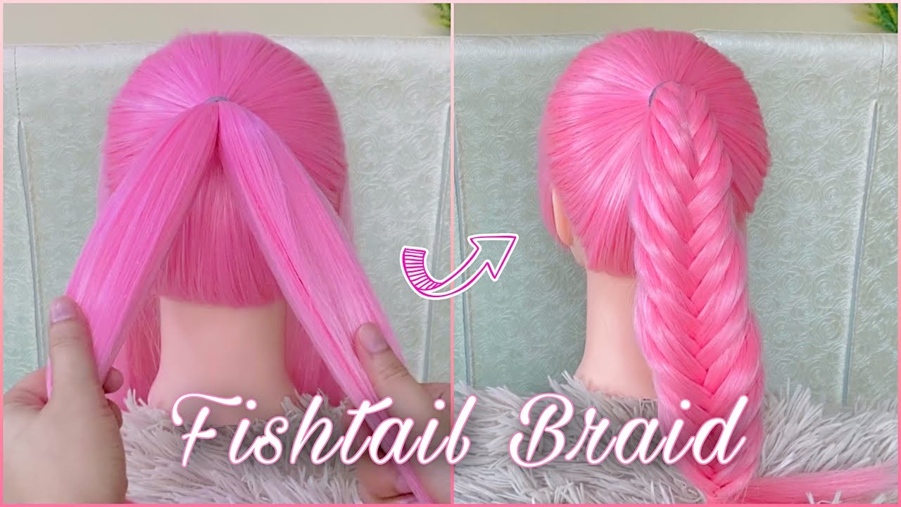 Fishtail braid tutorial for beginners | Tutorial #19 | - YouTube