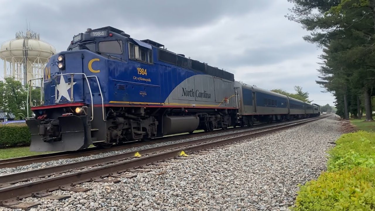 Amtrak 73 clears Thomasville with 1984 leading - YouTube