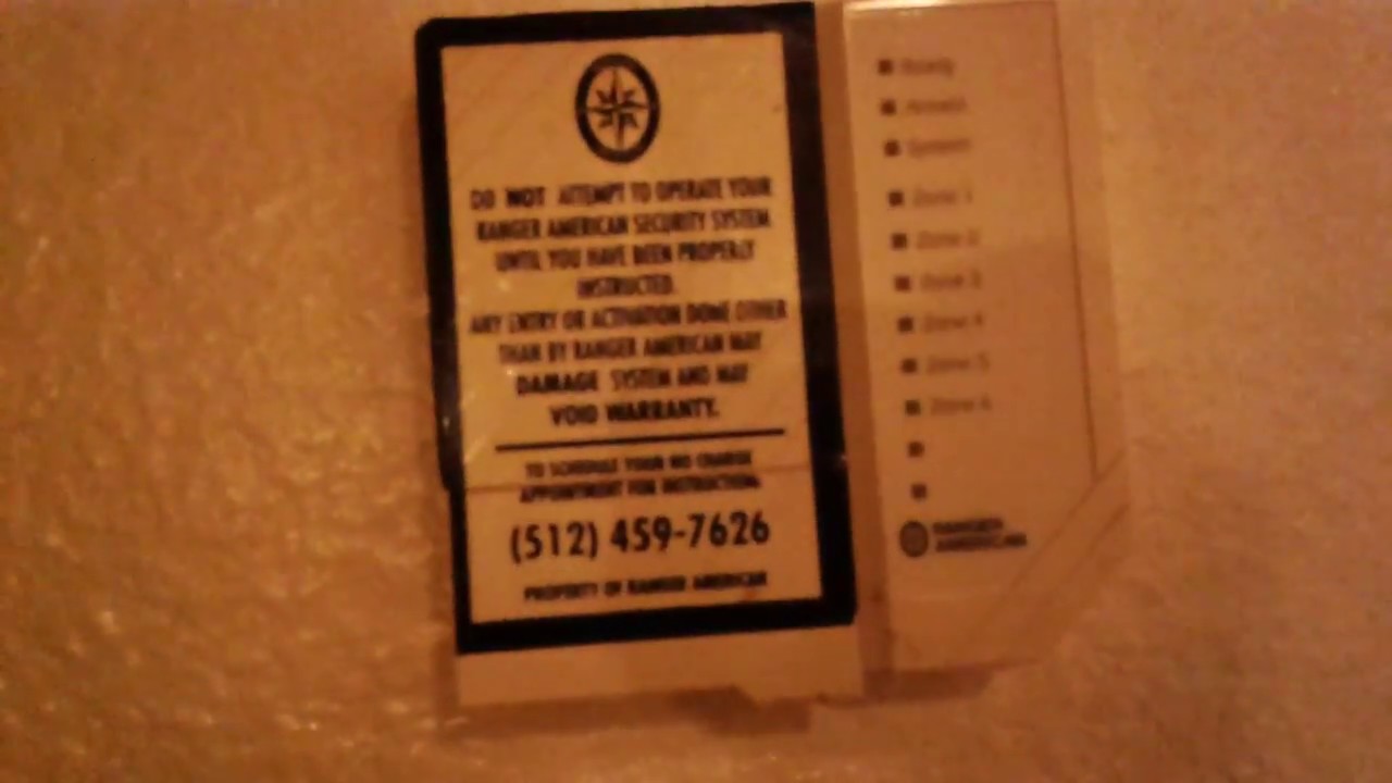 Ranger American Security Keypad (DEAD!) - YouTube