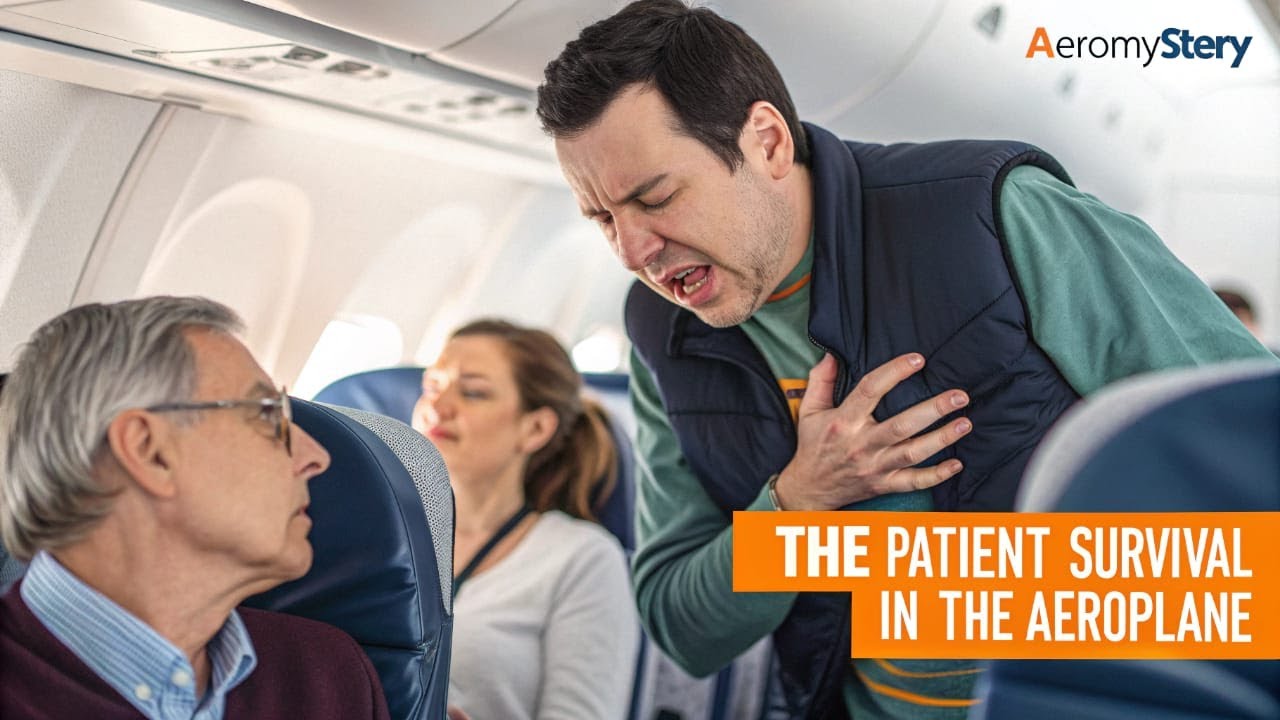 A person had chest pain in flight/survival and rescue mission/aeroplane ...