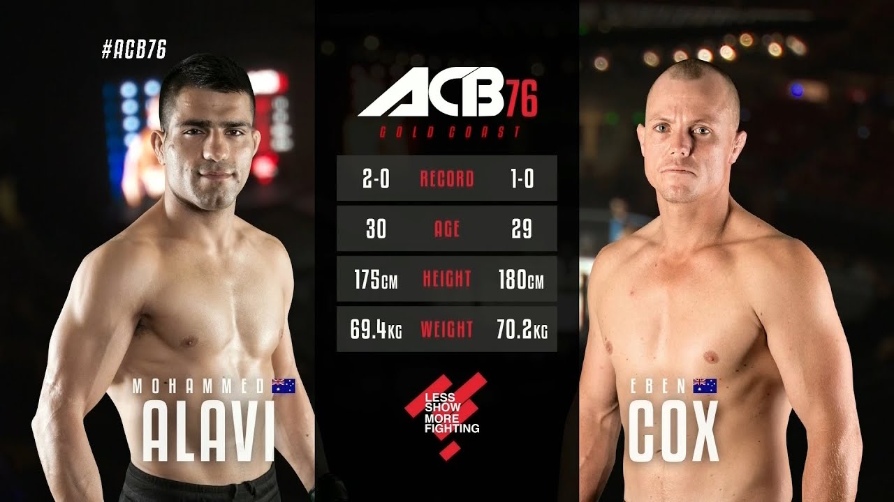 Мохаммед Алави vs. Эбен Кокс | Mohammad Alavi vs. Eben Cox | ACB 76 ...