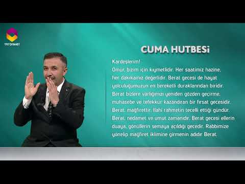 İşaret Dilinden Cuma Hutbesi - 27 Nisan 2018