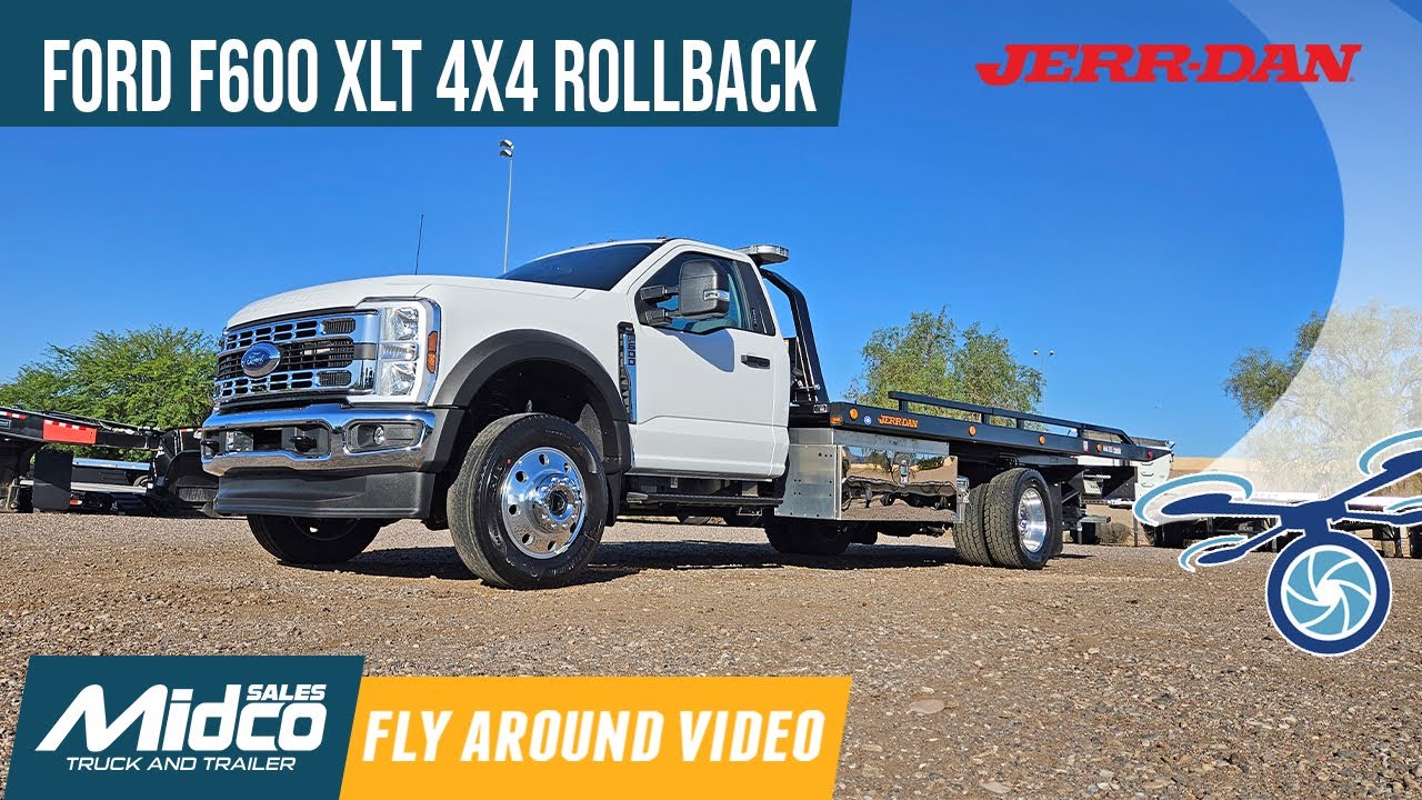 Ford F600 XLT 4x4 Rollback Tow Truck Walkaround | Jerr-Dan 6 Ton 20 ...