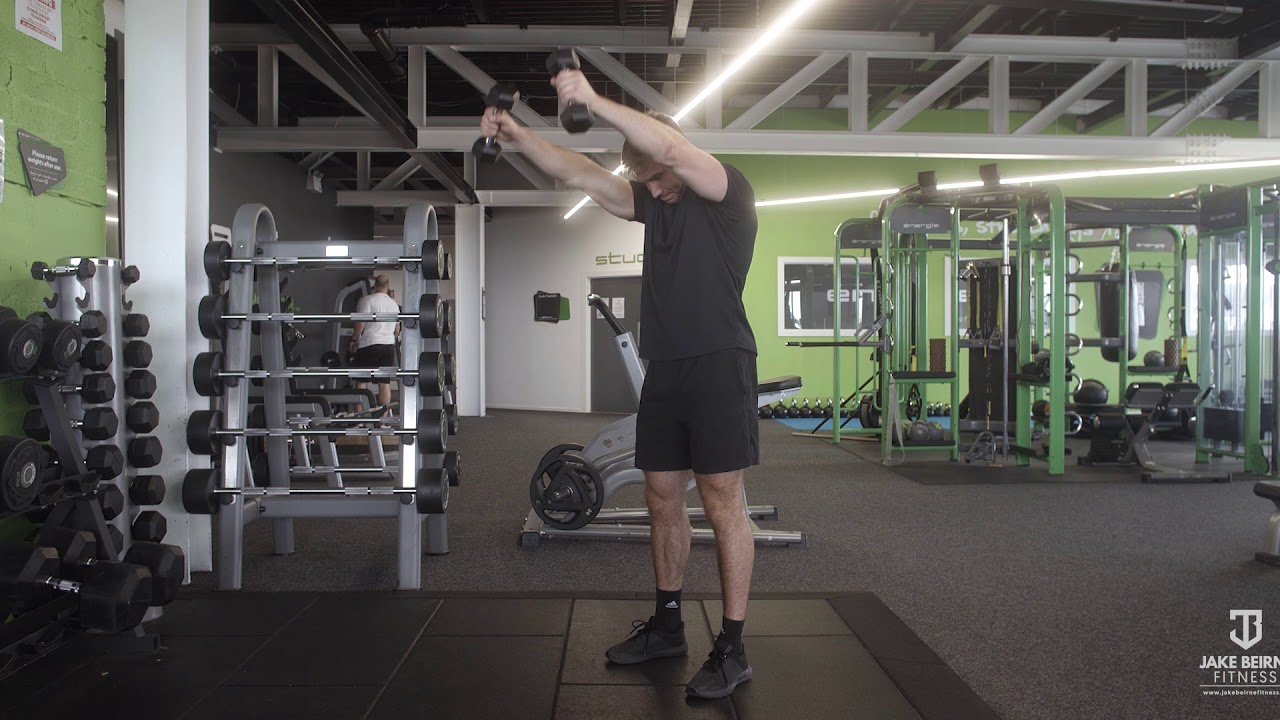 Standing Dumbbell Front Raise - YouTube
