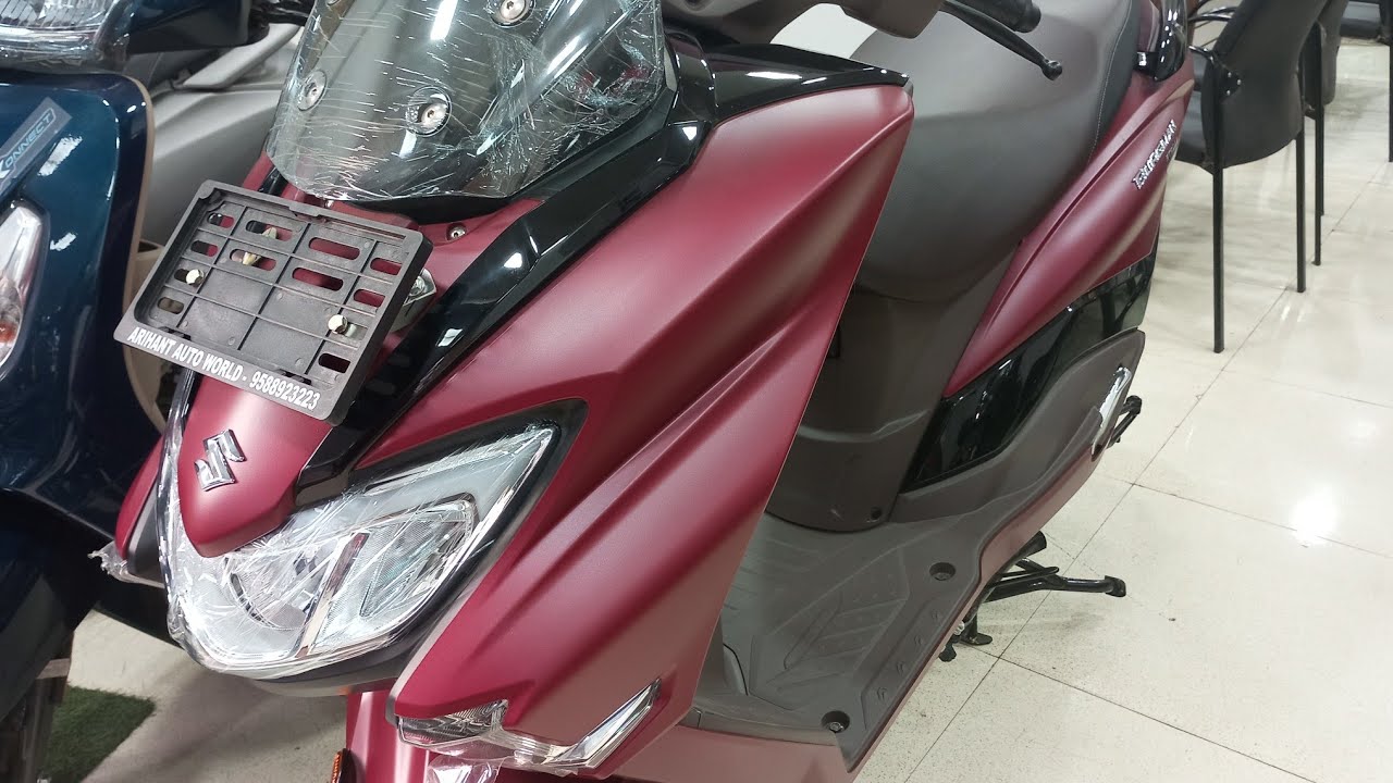 Suzuki Burgman Street 125 Ride Connect Edition Matte Sangria Red ♥️ ...