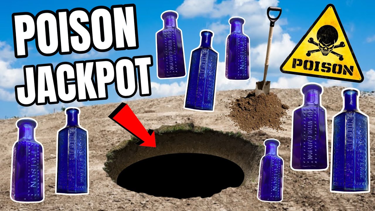 Bottle Digging Mother Load of Rare Antique Poisons Part 2 🔥#treasure # ...