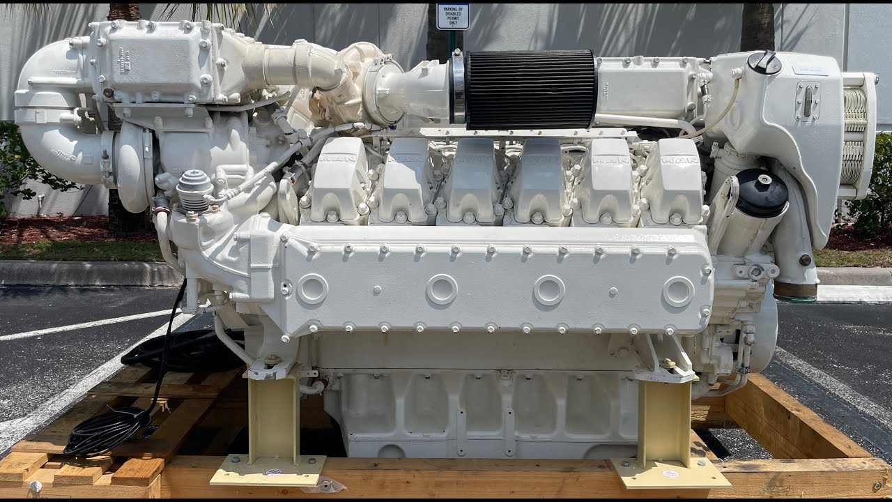 MAN D2862LE436, Marine Diesel Engine, 1800 HP @ 2300 RPM (Test #2 ...