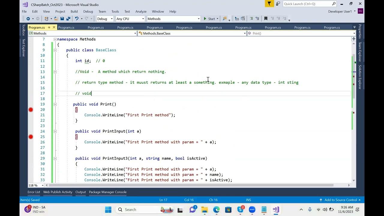 13_Method Void ReturnType - YouTube