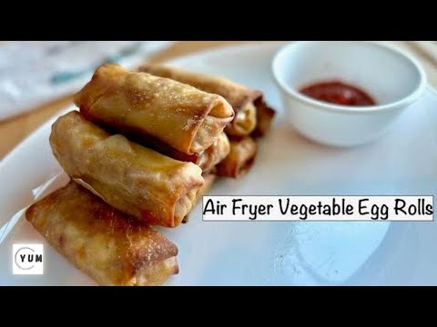 Air Fryer Vegetable Egg Roll Recipe - YouTube