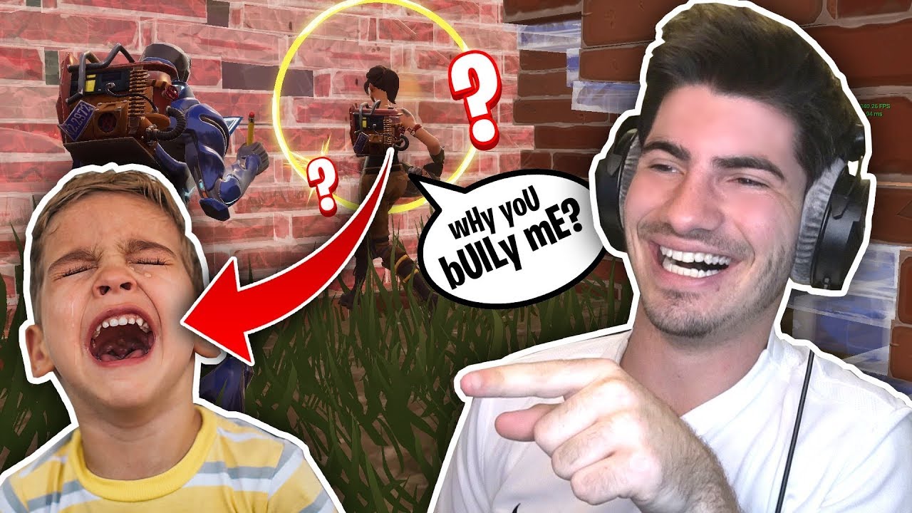 Bullying kids on Fortnite.... - YouTube