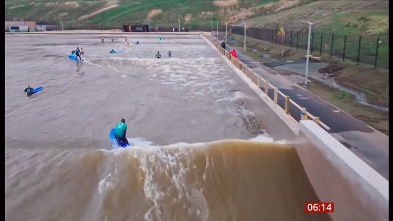 Europe's largest inland surf resort opens in disused quarry (Scotland ...