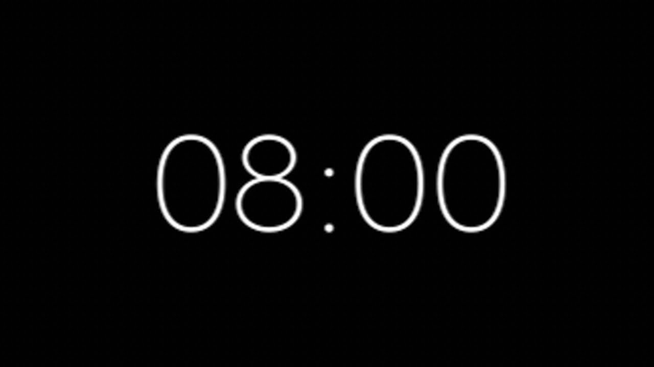 Countdown 8 minute timer - YouTube