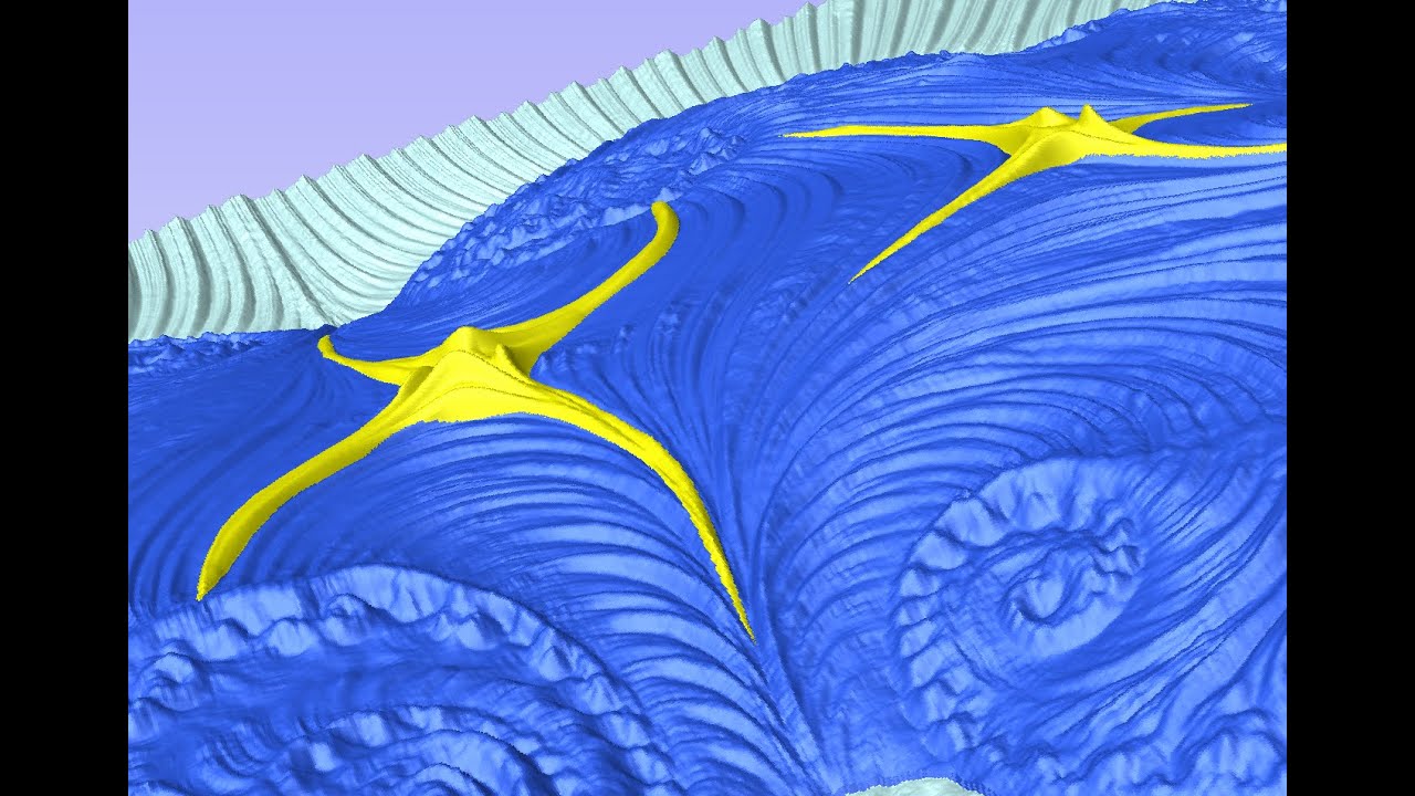 Fractal image conversion to 3D CNC art tiles - YouTube