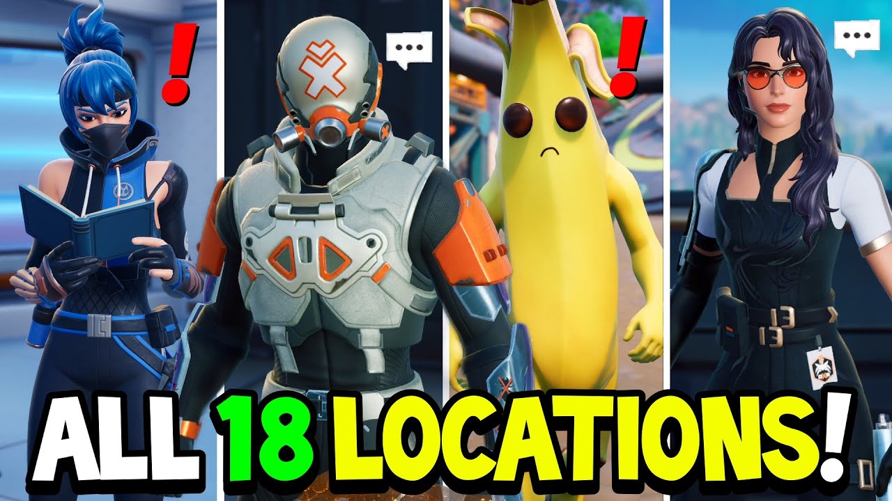 Fortnite ALL 18 NPC's Locations in Fortnite Season 4 Chapter 6! - YouTube