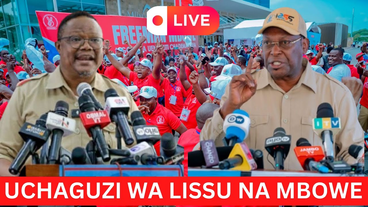 🔴LIVE: UCHAGUZI MKUU CHADEMA LISSU NA MBOWE NANI ATASHINDA LEO? VUTA ...