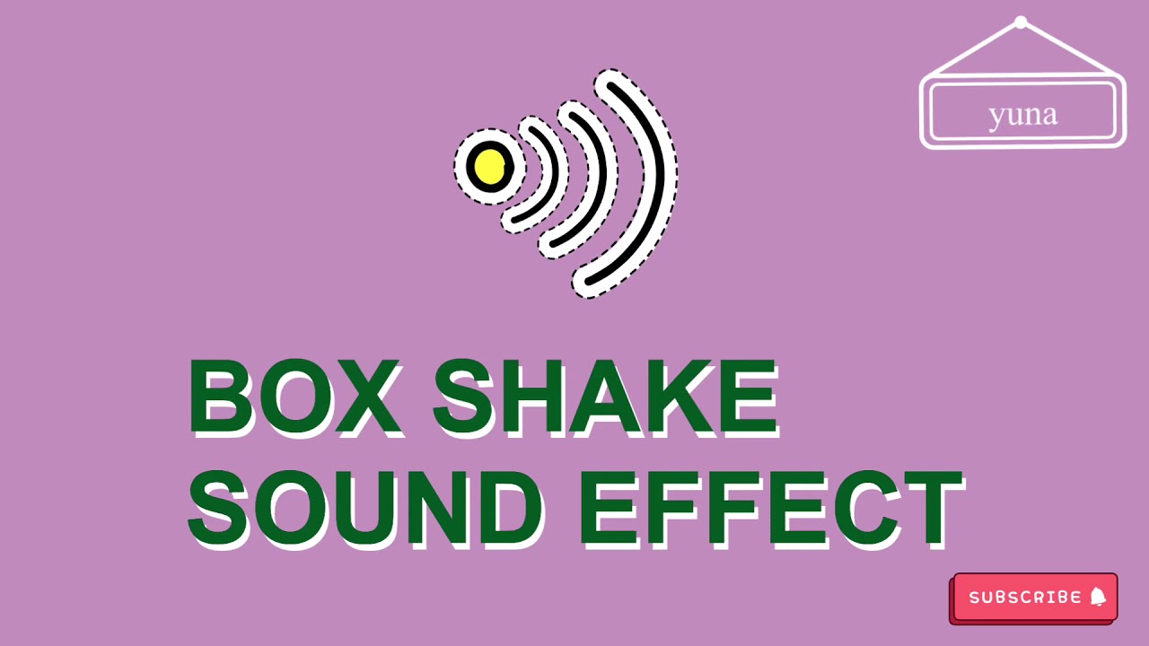 Box shake sound effect - YouTube