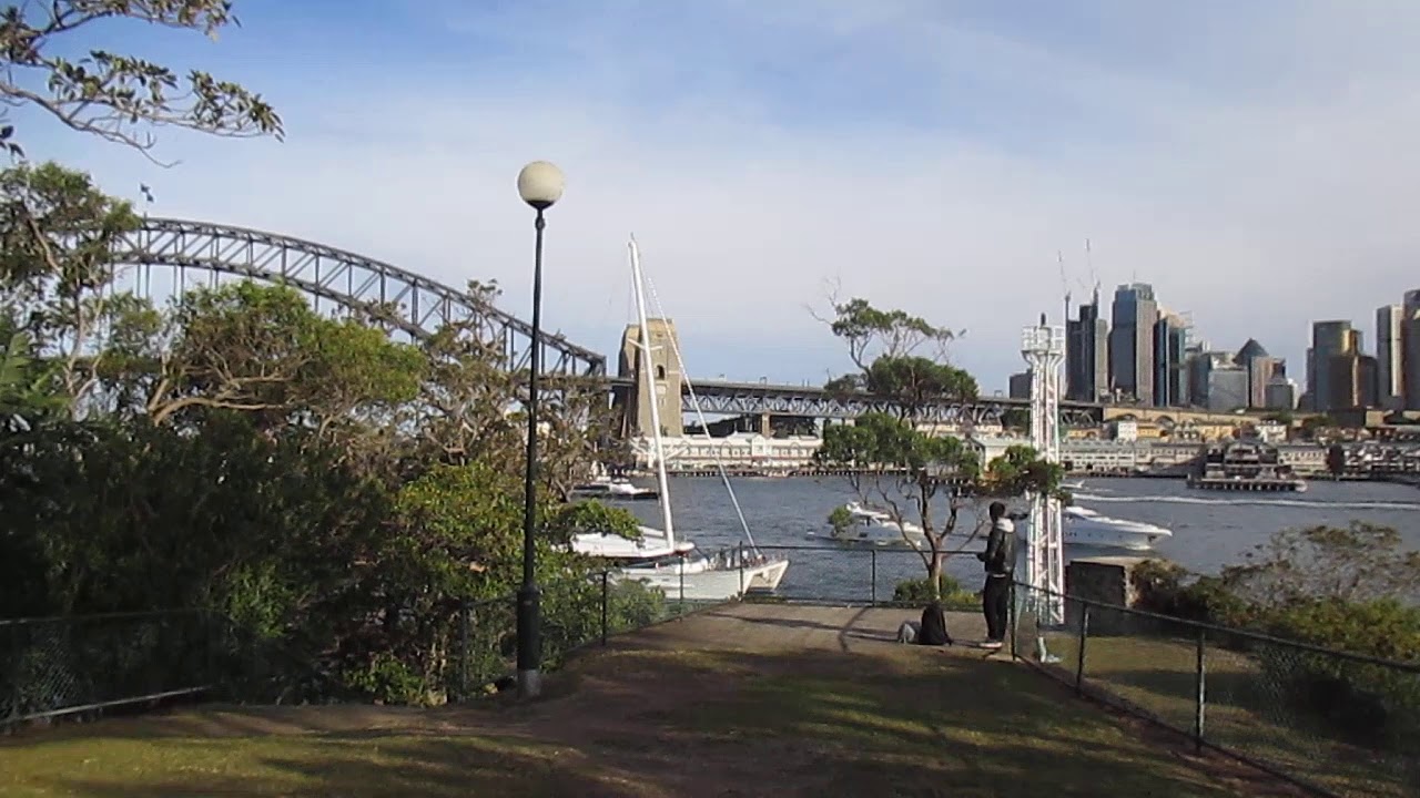 harbour bridge and city from blues point 1649 - YouTube