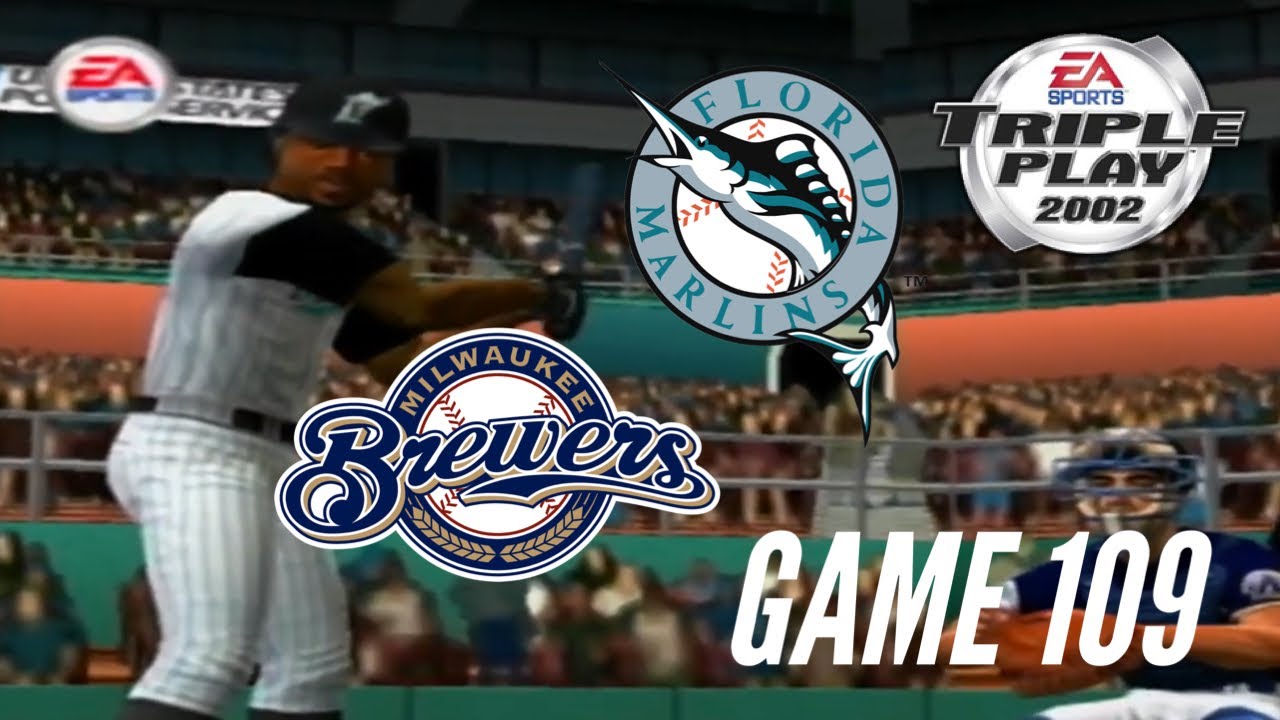 Triple Play Baseball 2002 Full Game sim: Marlins vs Brewers Game 109 ...