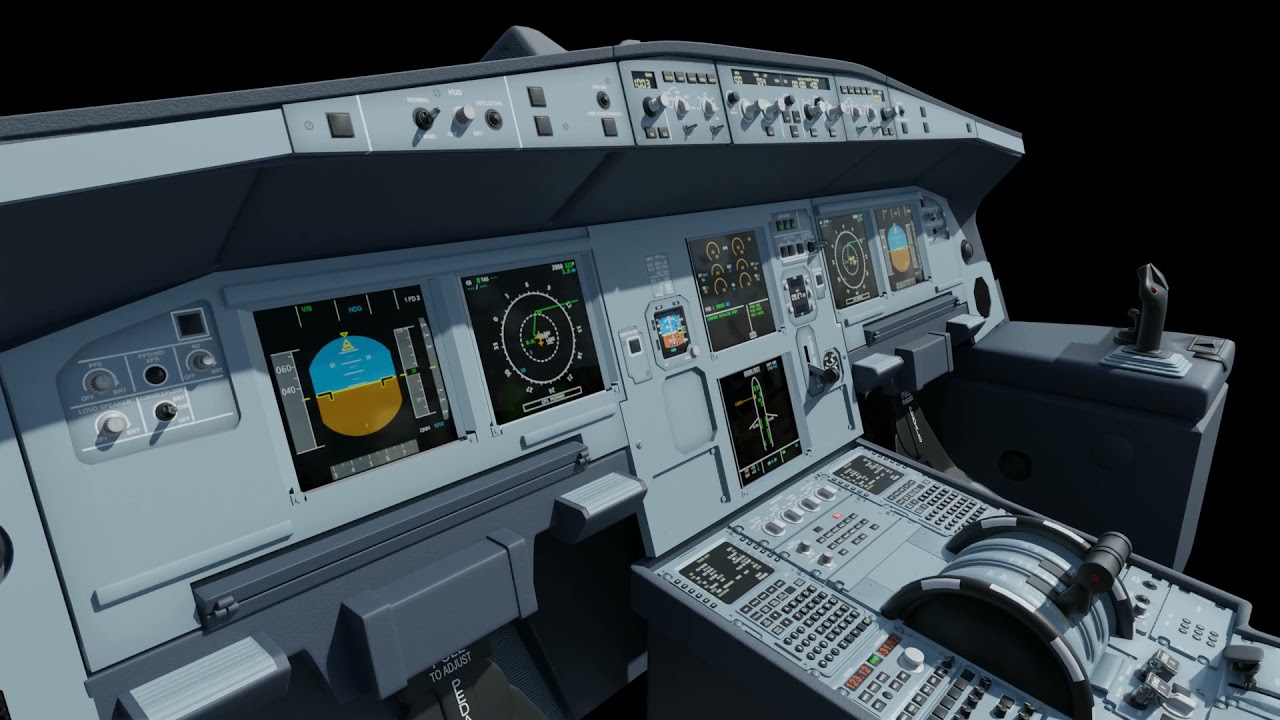 Airbus A320 cockpit model - YouTube
