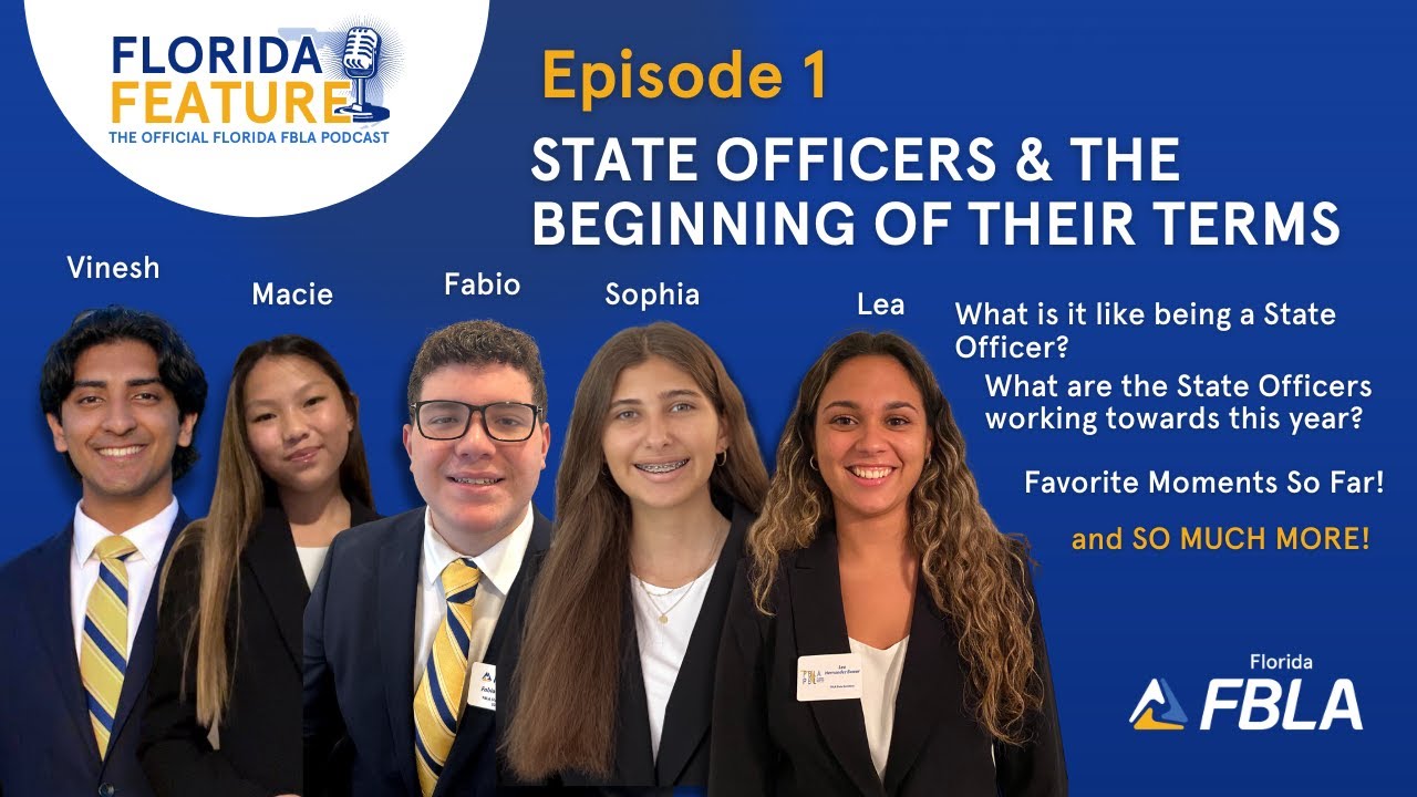 FBLA State Officers and Beginning of Their Terms | The Florida FBLA ...