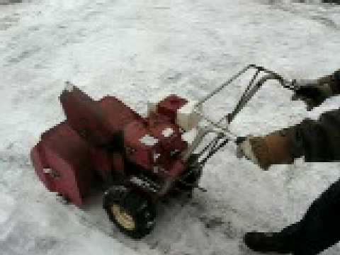 008 Wheel Horse Snow Blower two stage Electric start - YouTube