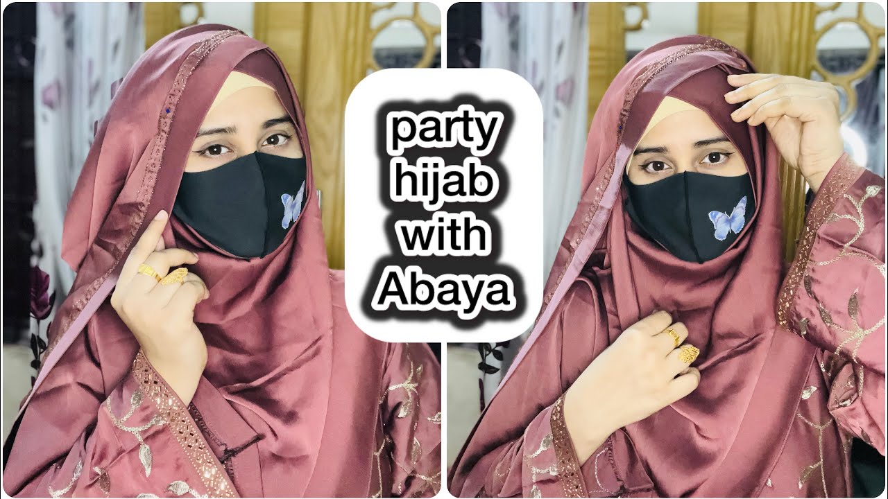 Hijab tutorial with abaya 🎀📌|| হিজাব টিওটোরিয়াল || - YouTube
