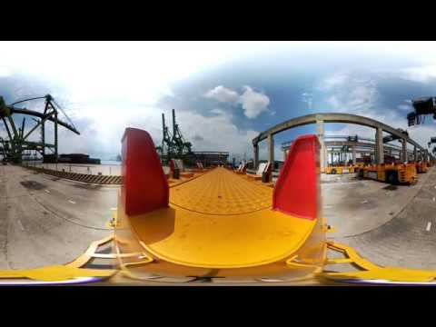 PSA Singapore - 360 View From An AGV - YouTube