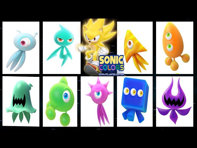 Sonic Colors Wisps Names