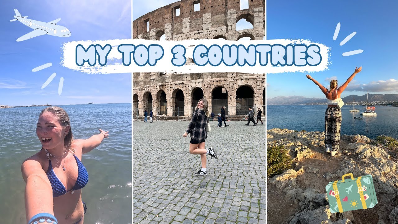 My TOP 3 Favourite Countries I've visited !!! *you need to go* - YouTube