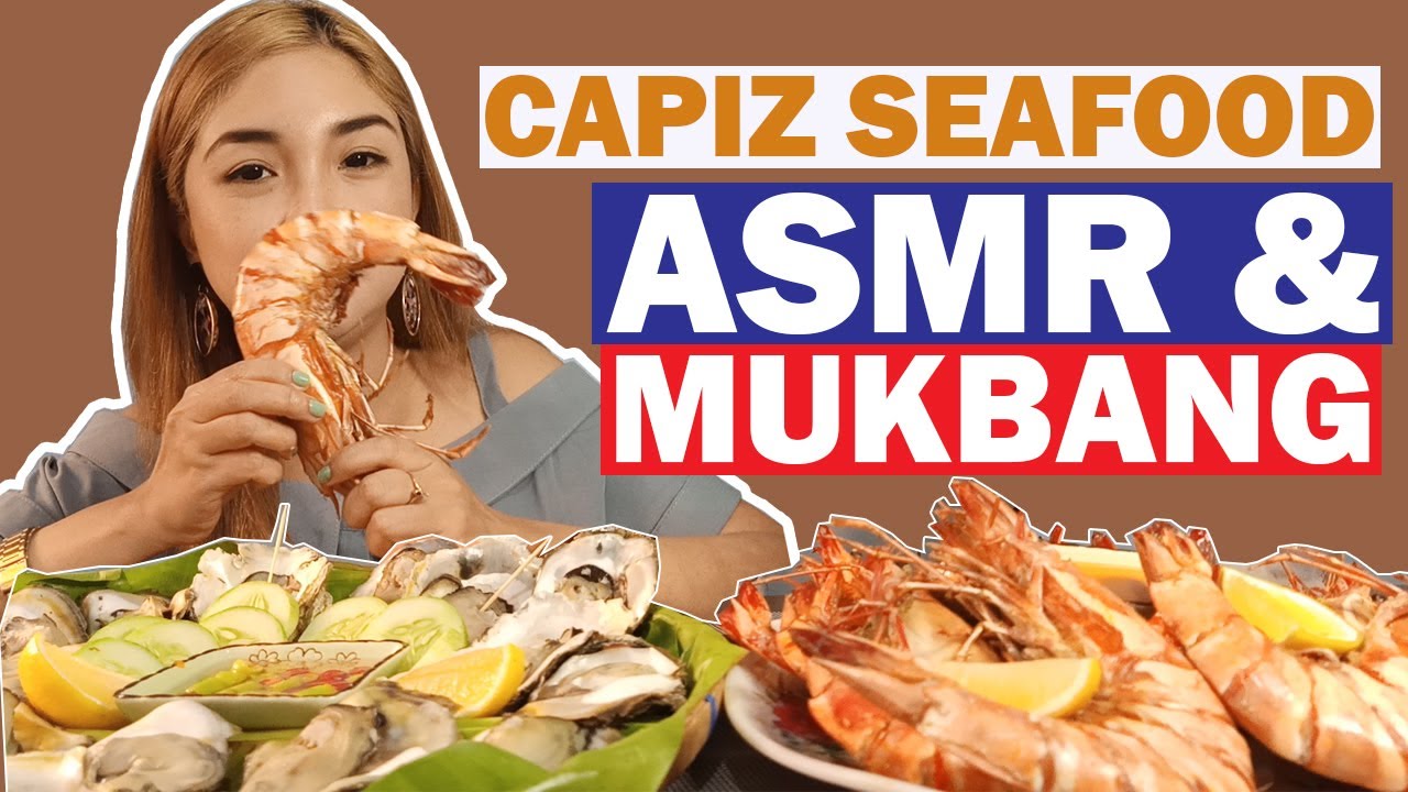 ASMR MUKBANG CAPIZ SEAFOODS. OYSTER AND PRAWNS. - YouTube